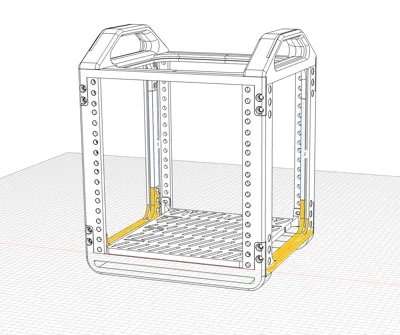 KWS Rack v.2 - Heavy‑Duty 10‑Inch Homelab Rack - Free 3D Print Model ...