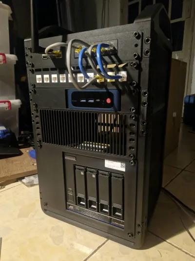 KWS Rack v.2 - Heavy‑Duty 10‑Inch Homelab Rack - Free 3D Print Model ...