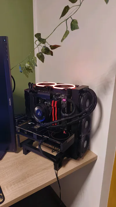 Open Frame PC Case ATX - Free 3D Print Model - MakerWorld