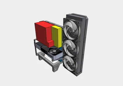 Open Frame PC Case ATX - Free 3D Print Model - MakerWorld