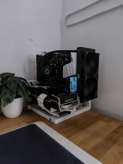 Open Frame PC Case ATX - Free 3D Print Model - MakerWorld