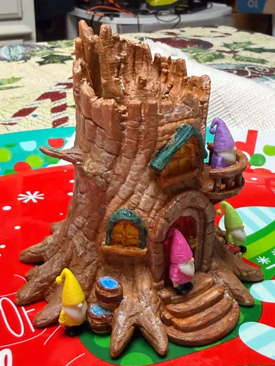 Fantasy Tree Stump House - Free 3D Print Model - MakerWorld