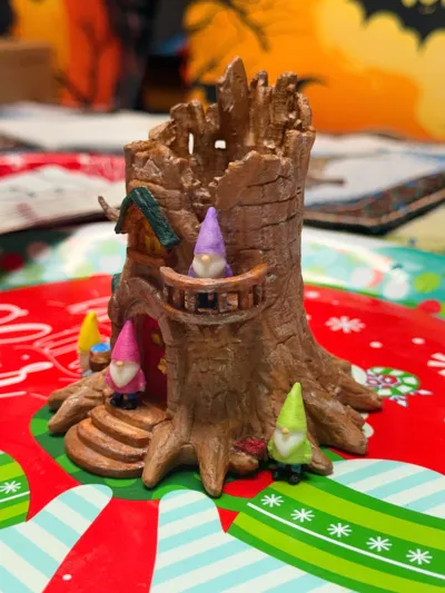 Fantasy Tree Stump House - Free 3D Print Model - MakerWorld