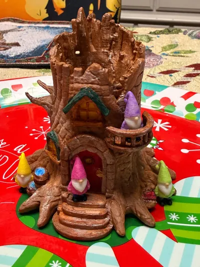 Fantasy Tree Stump House - Free 3D Print Model - MakerWorld