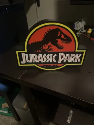 Jurassic Park Light Box by jonto81 - MakerWorld