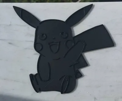 Pikachu Line Art by alfo_daniello - MakerWorld