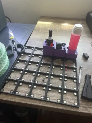 Gridfinity Baseplate 5x5 with magnet holes by Madness3D - MakerWorld