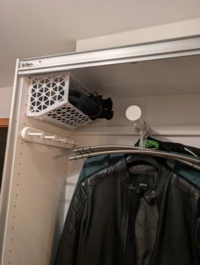 Overhead Closet Storage Shelf (also for IKEA PAX) - Free 3D Print Model ...