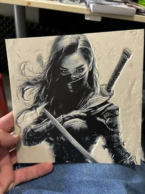 Elven Assassin - Fantasy Themed Hueforge by Canadian Gamer - MakerWorld