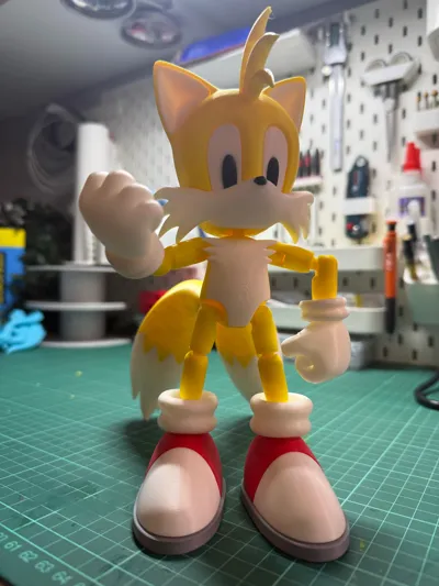 Tails from Sonic the Hedgehog Articulated figure, no AMS - Free 3D ...