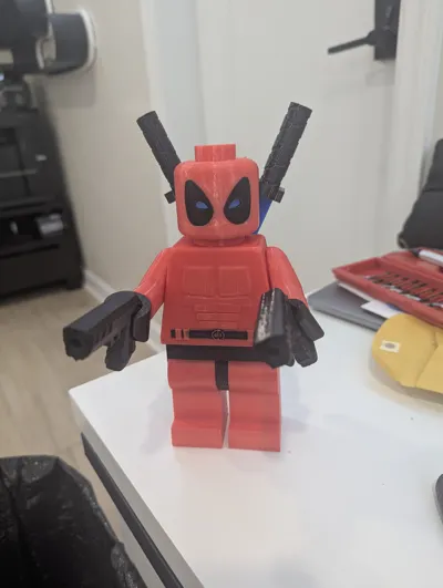 Deadpool Brick Character Remixed by WFA BuilderMakerWorld: Download ...