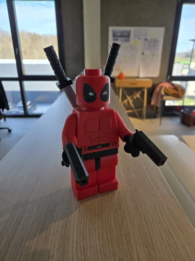 Deadpool Brick Character Remixed by WFA BuilderMakerWorld: Download ...