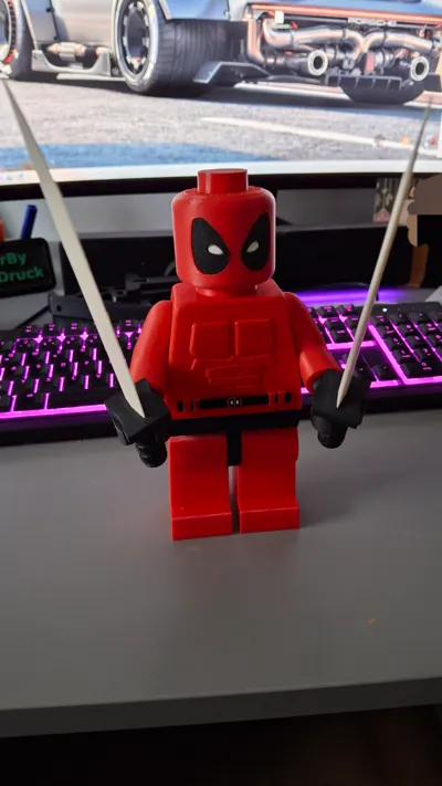 Deadpool Brick Character Remixed by WFA BuilderMakerWorld: Download ...