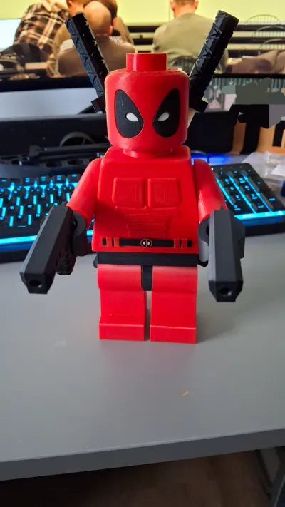 Deadpool Brick Character Remixed by WFA BuilderMakerWorld: Download ...