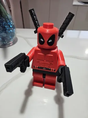 Deadpool Brick Character Remixed by WFA BuilderMakerWorld: Download ...