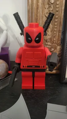 Deadpool Brick Character Remixed by WFA Builder - MakerWorld
