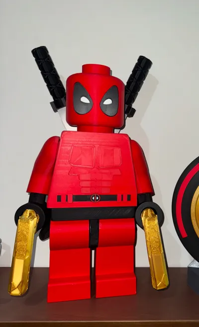 Deadpool Brick Character Remixed by WFA BuilderMakerWorld: Download ...