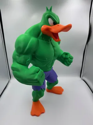 Daffy Duck as Hulk / NO AMS - Free 3D Print Model - MakerWorld