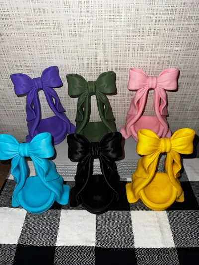 Coquette Bow Jewelry Stand & Trinket Dish - Free 3D Print Model ...