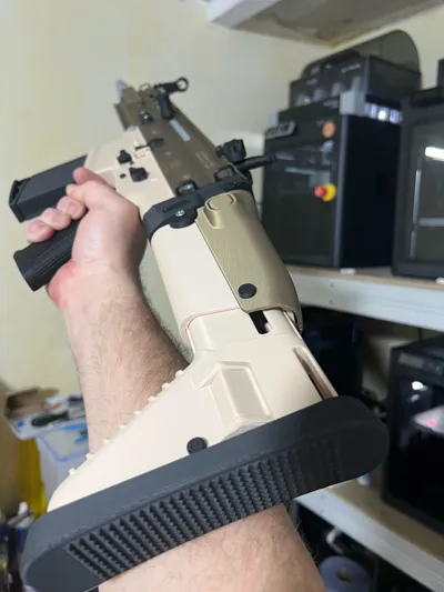 FN SCAR -H MK17 CQC Battle Assault Rifle Carbine - Free 3D Print Model ...