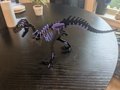 Velociraptor Kit Card - Free 3D Print Model - MakerWorld