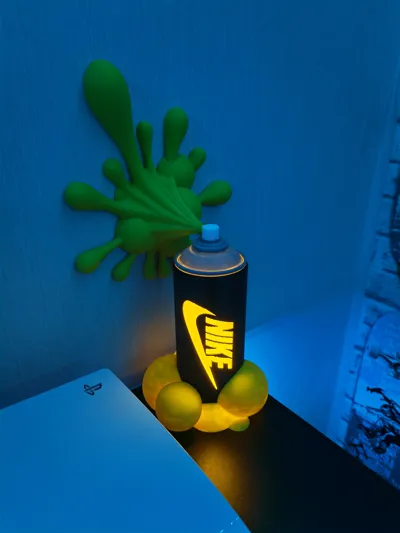 Graffiti Lamp – Pop Art Light Decor - Free 3D Print Model - MakerWorld
