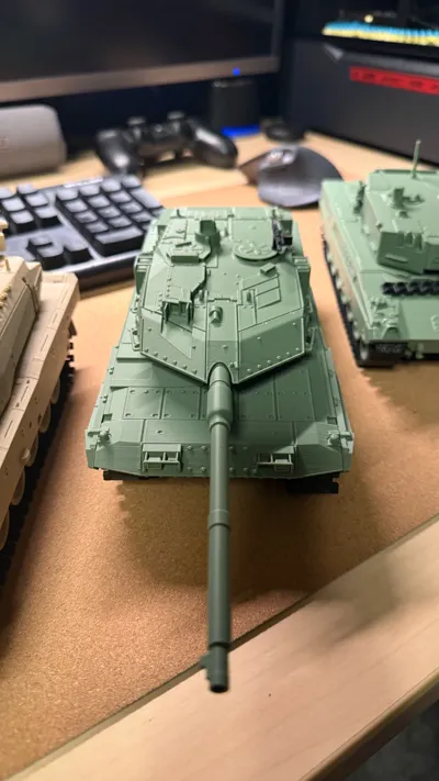 Leopard 2 A7 Main Battle Tank Movable Cannon 1/35 - Free 3D Print Model ...