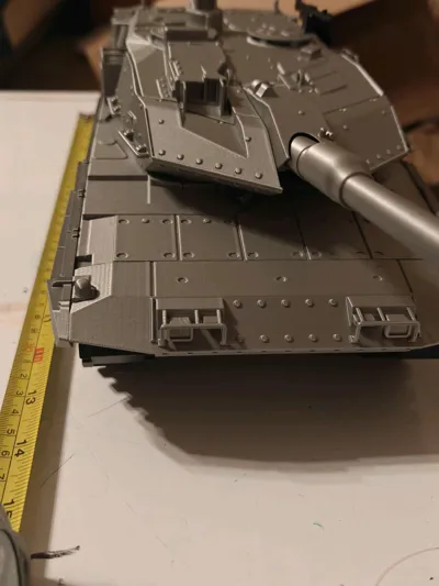 Leopard 2 A7 Main Battle Tank Movable Cannon 1/35 - Free 3D Print Model ...