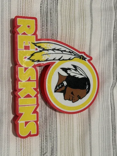 Washington Redskins Light Box by L3D MakerWorld: Download Free 3D Models