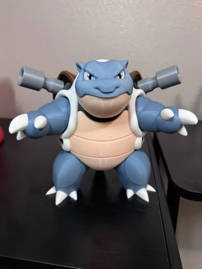 Blastoise LED Remixed by Aki3D MakerWorld: Download Free 3D Models