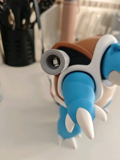 Blastoise LED Remixed by Aki3D MakerWorld: Download Free 3D Models
