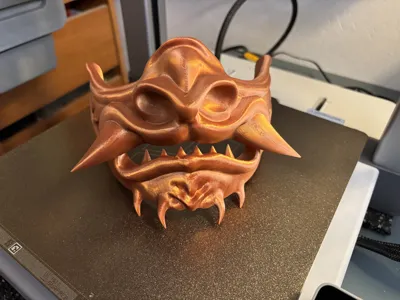 Classic Oni Mask by robbierobv - MakerWorld