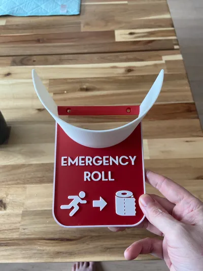 Emergency Toilet Paper Roll Holder by Dominik Palo - MakerWorld
