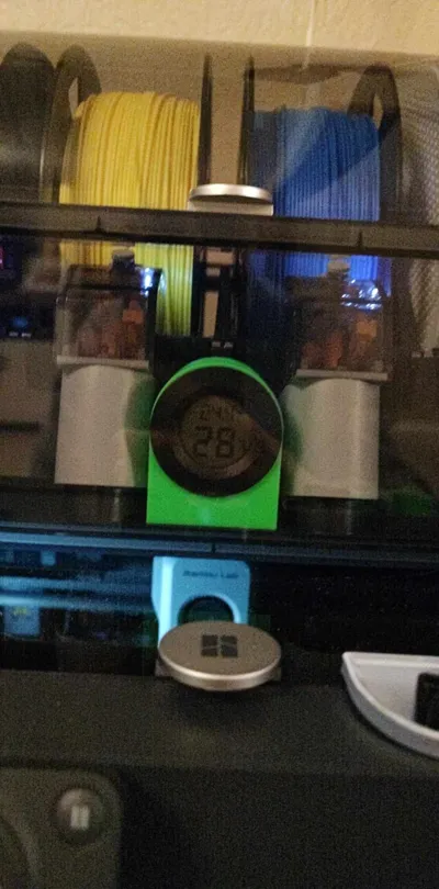 Bambu Lab AMS Hygrometer Thermometer Humidity Stand by muddtt - MakerWorld