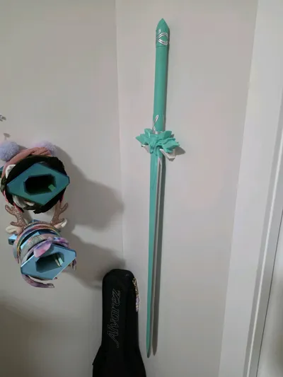 Wall sword holder - Free 3D Print Model - MakerWorld
