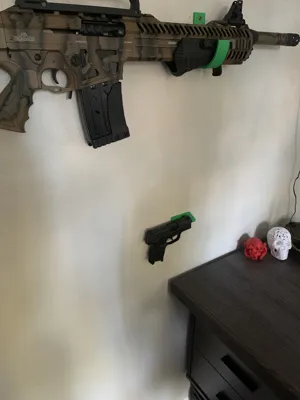 Universal 9mm / Glock Wall Mount by KJMakerWorld: Download Free 3D Models