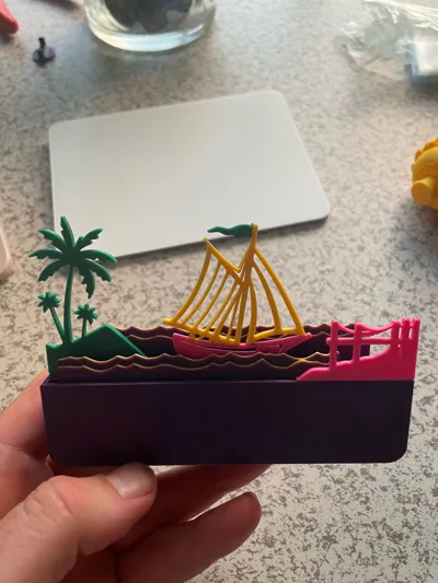 Moving Sailing Ship Kit Card - Free 3D Print Model - MakerWorld
