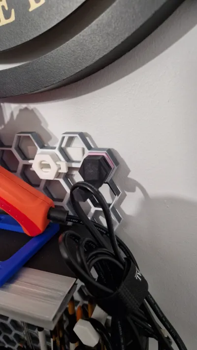 Easy Print Super Strong Hook - Single Piece - No Screws - No Supports - HSW Honeycomb Storage ...