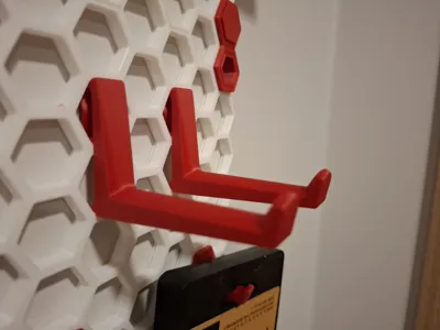Easy Print Super Strong Hook - Single Piece - No Screws - No Supports - HSW Honeycomb Storage ...