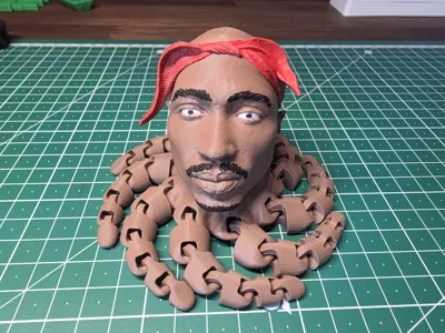 Tupac-topus - v2.0 - Free 3D Print Model - MakerWorld