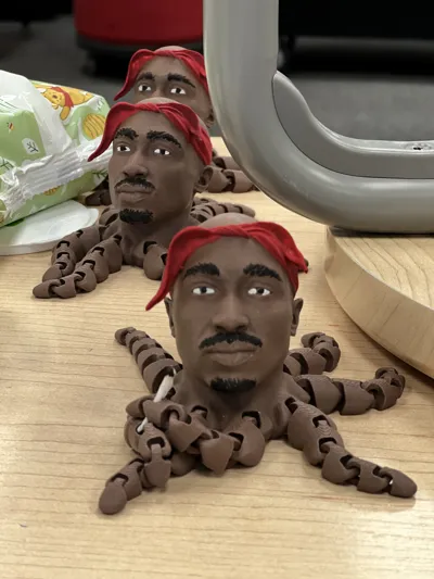 Tupac-topus - v2.0 by Deltree3D MakerWorld: Download Free 3D Models