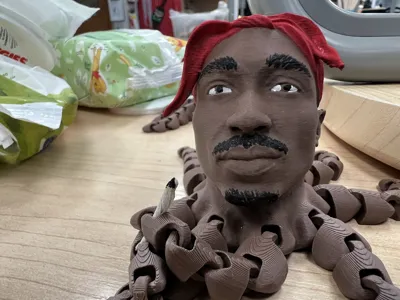 Tupac-topus - v2.0 by Deltree3D MakerWorld: Download Free 3D Models