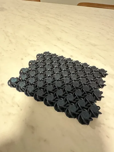 3D Printed Coaster/Mesh/Fabric Remixed by Ur3Dprints - MakerWorld