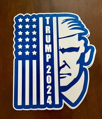 Trump 2024 2D Wall Art by DREWZUKI - MakerWorld