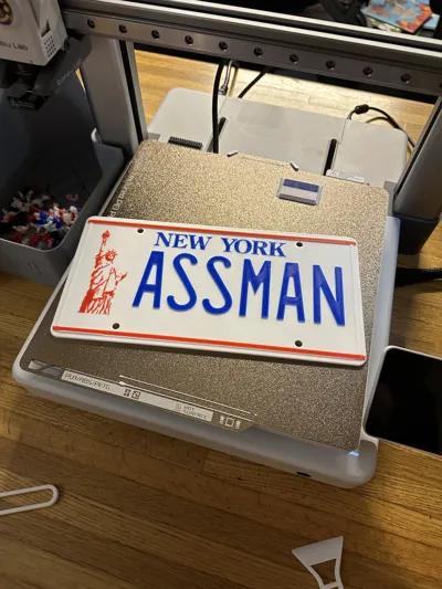 Assman licence plate from Seinfeld by noriwl - MakerWorld