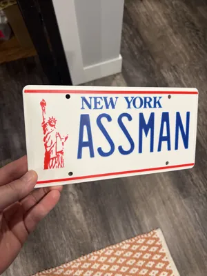 Assman licence plate from Seinfeld by noriwl - MakerWorld