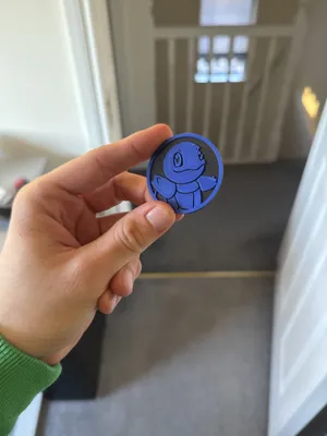 Squirtle Pokemon Coin - Free 3D Print Model - MakerWorld