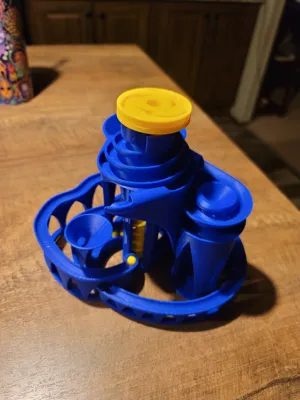 The Cyclone: triple lift, triple track marble machine by mroek ...