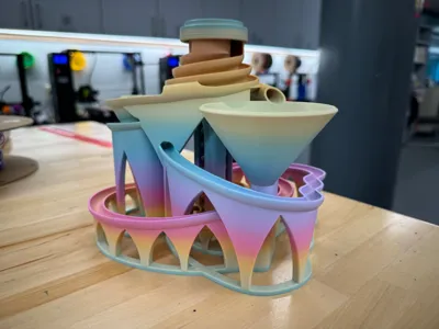 The Cyclone: triple lift, triple track marble machine by mroek ...