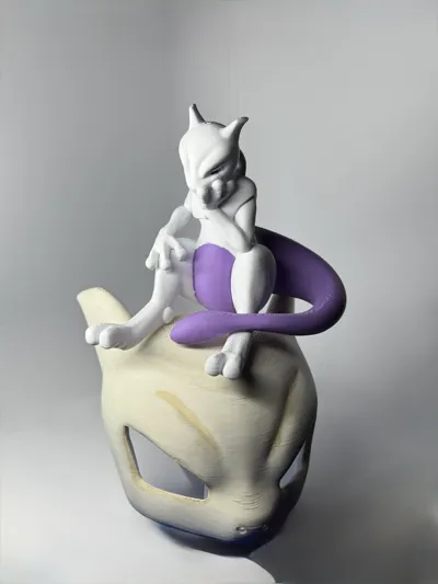 Pokemon Mewtwo thinker by 3DMN MakerWorld: Download Free 3D Models